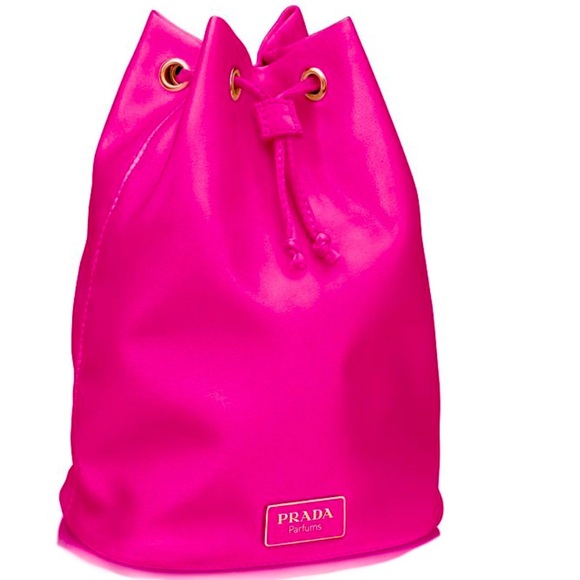 Prada | Bags | Prada Pink Draw String Bag By Prada Perfumes | Poshmark